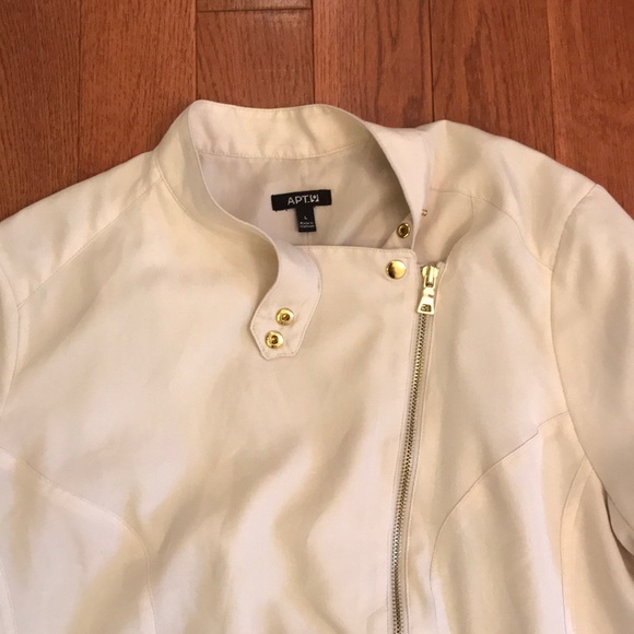 Apt. 9 | Jackets & Coats | Ivory Moto Jacket | Poshmark